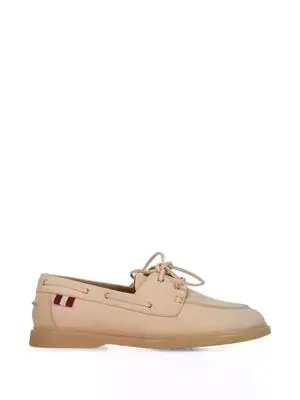 Bally Lace-up Leather Loafers - Neutrals