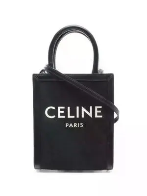 Celine 2010s Mini Vertical Cabas Tote Bag - Black