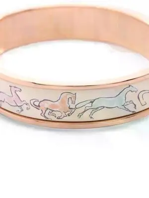 Hermès 2020s Pm Clic Clac Chevaux En Liberté Bangle