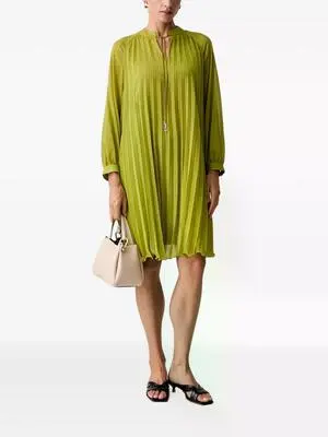 JOOP! Pleated Tie-fastening Long-sleeved Mini Dress