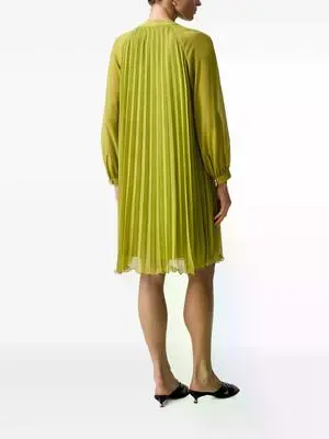 JOOP! Pleated Tie-fastening Long-sleeved Mini Dress