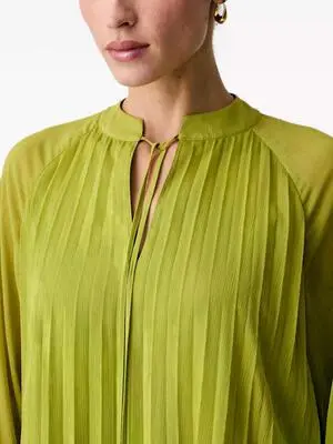 JOOP! Pleated Tie-fastening Long-sleeved Mini Dress