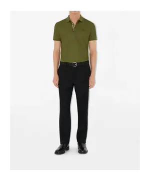 Burberry Ekd Embroidered Short Sleeved Polo Shirt