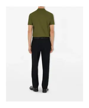 Burberry Ekd Embroidered Short Sleeved Polo Shirt
