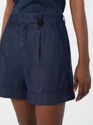 Max Mara Cotton Denim Shorts