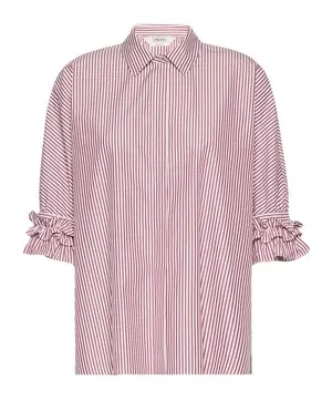 Max Mara Cotton Poplin Shirt - Bordeaux Red