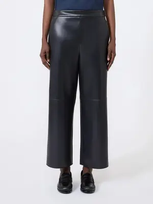 Max Mara Leather-style Straight Leg Pants