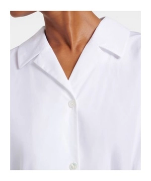 Max Mara Carisma Belted Cotton Poplin Shirt