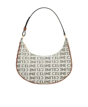 Celine Logo Shoulder Bag - Natural/tan