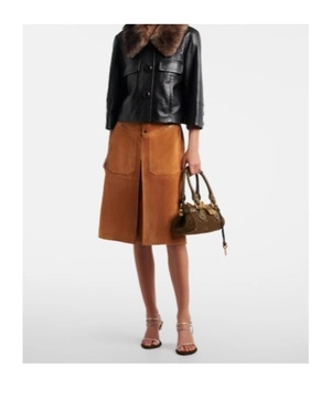 Chloé Suede Midi Skirt