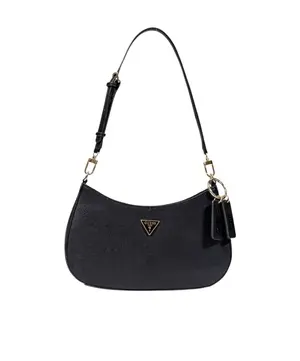 Guess Noelle Logo-detail Shoulder Bag - Black