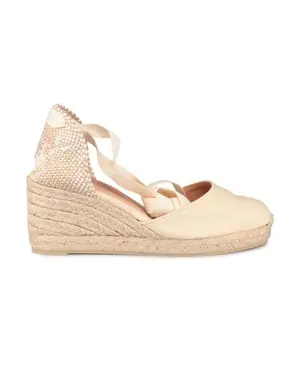 CastaÑer Carina Wedge Espadrilles - Nude