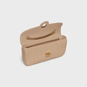 Celine Medium Chain Sulky Bag In Quilted Lambskin