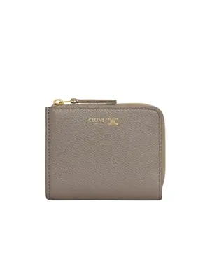 Celine Zipper Wallet - Gray
