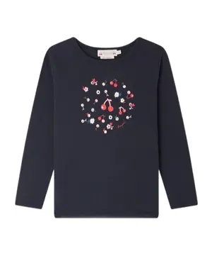 Bonpoint Long-sleeved T-shirt - Navy Blue