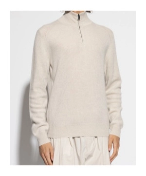 Brioni Long Sleeve Zip Sweater