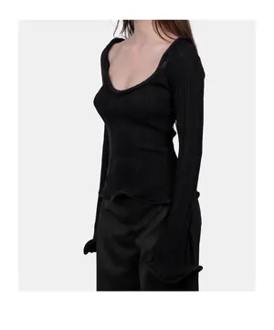 Séfr Giselle Wide Neck Knitted Top