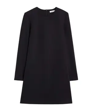 Max Mara Long Sleeve Crewneck Dress - Ultramarine