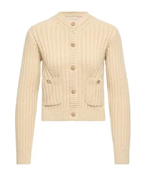 Moncler Cotton Padded Cardigan With Snap Fastening And Pockets