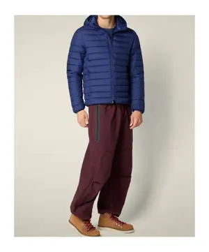 SAVE THE DUCK Logo Hooded Puffer Jacket