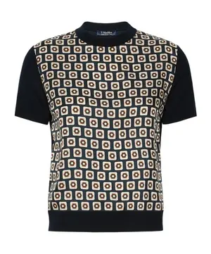 Max Mara Short Sleeve Sweater - Navy Blue