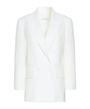 Max Mara Long-sleeved Suit Jacket - White