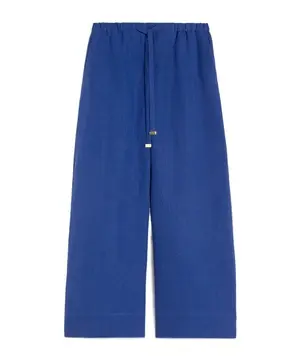 Max Mara Drawstring Casual Pants - Blue