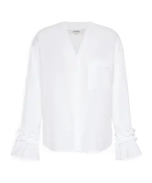 Max Mara Cotton Muslin Shirt - White