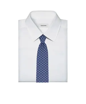 FERRAGAMO Tales Print Silk Neck Tie