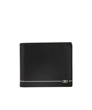 FERRAGAMO Gancini Wallet - Black