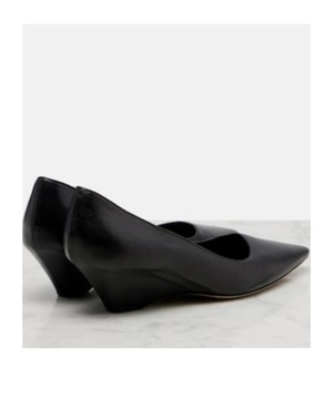THE ROW Liisa Leather Wedges