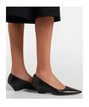 THE ROW Liisa Leather Wedges