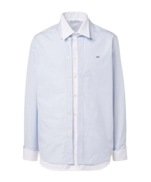 Acne Studios Layered Cotton Poplin Shirt