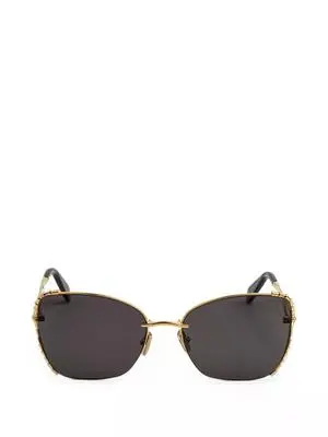 BVLGARI Serpenti Rectangle-frame Sunglasses - Gold