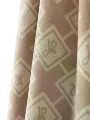 Joseph Ribkoff Logo-monogram Fringed Scarf - Neutrals