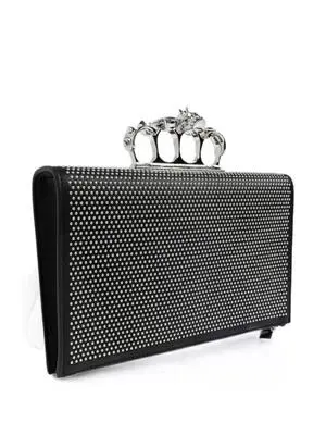 Alexander McQueen Knuckle Studded Clutch Bag