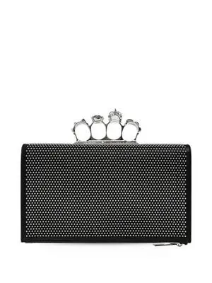 Alexander McQueen Knuckle Studded Clutch Bag