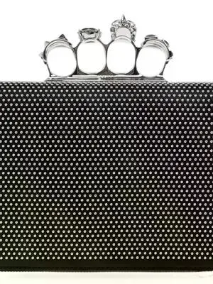 Alexander McQueen Knuckle Studded Clutch Bag