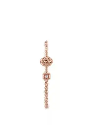 OFFICINA BERNARDI Large Moon Diamond Hoop Earrings