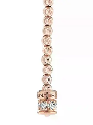OFFICINA BERNARDI Moon Diamond And Rubies Drop Earring