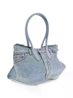 Alexander McQueen Manta Bag Manta Denim Shoulder Bag
