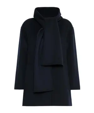 Max Mara Long-sleeved Coat - Midnight Blue