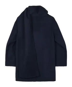 Max Mara Long-sleeved Coat With Scarf Detail