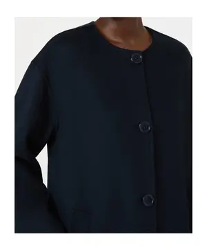 Max Mara Long-sleeved Coat With Scarf Detail