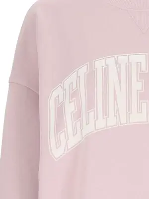 Celine Oversized Cotton Fleece Sweatshirt