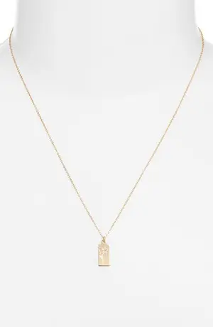 SET & STONES Tawney Birth Flower Pendant Necklace