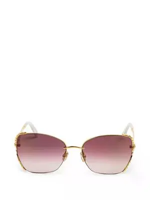 BVLGARI Serpenti Viper Cat-eye-frame Sunglasses - Gold