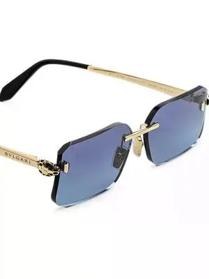 BVLGARI Rimless Geometric Sunglasses