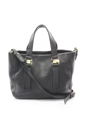 FERRAGAMO 2000s Gancini Tote Bag - Black