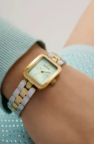 Guess Isla Tank Two-tone Bracelet Watch